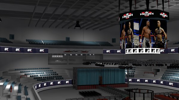 3D Ufc Stadium and Locker Room - TurboSquid 1755232