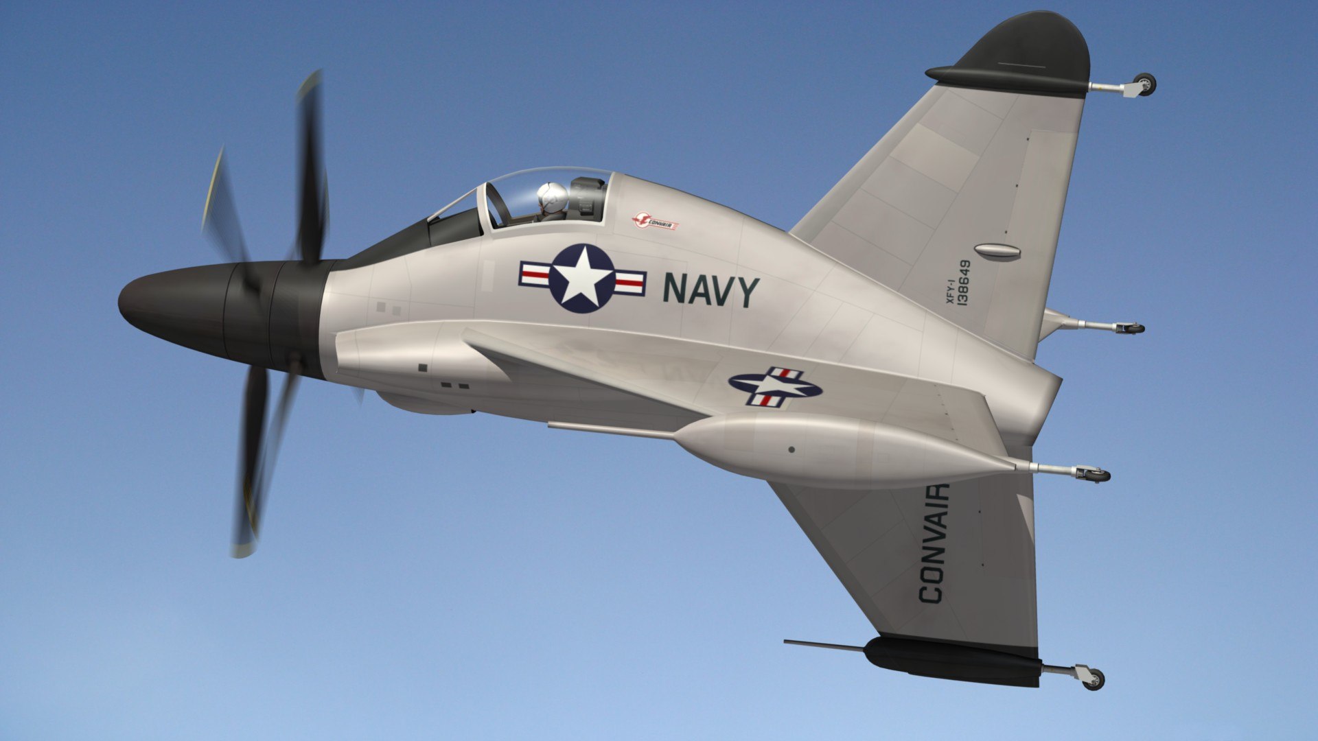 XFY1 Convair Pogo 3D Model - TurboSquid 1827250