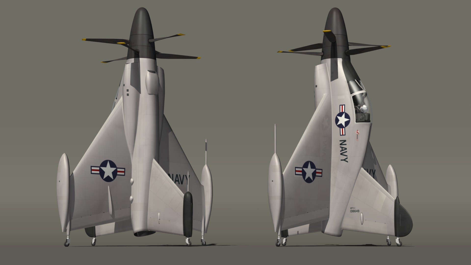 XFY1 Convair Pogo 3D Model - TurboSquid 1827250