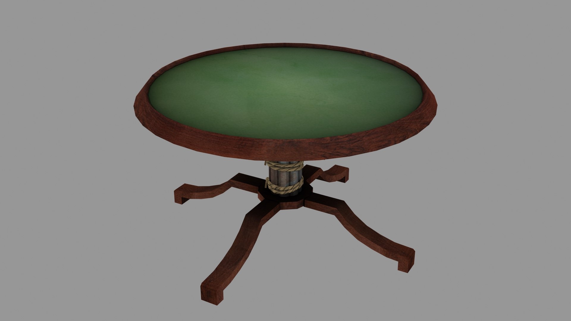 3D Old Western Poker Table with Gatling Gun Base - TurboSquid 1776201