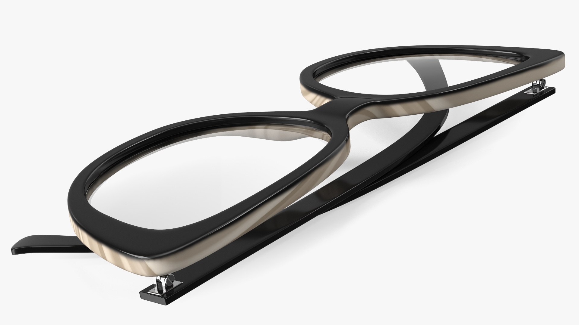 3D Reading Glasses Folded Model - TurboSquid 2263656