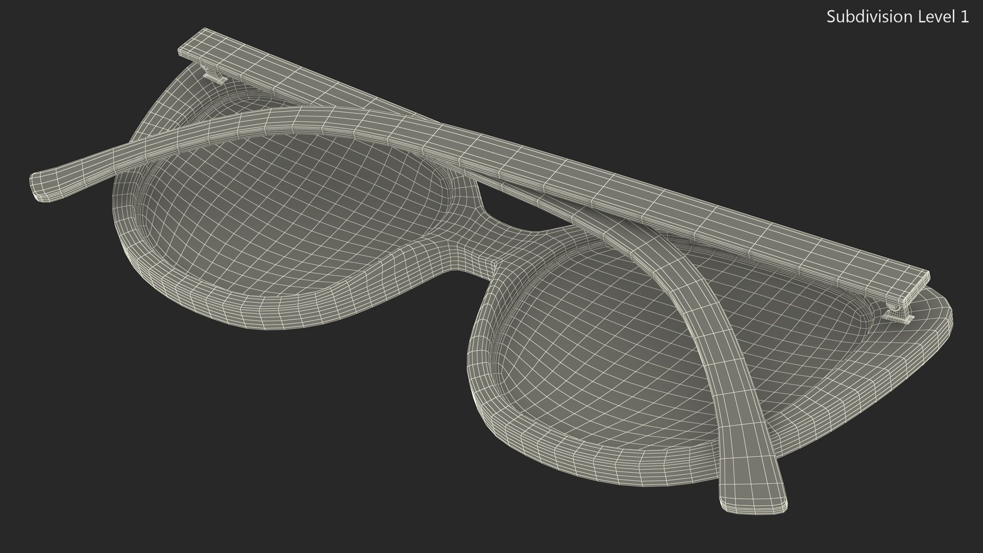 3D Reading Glasses Folded Model - TurboSquid 2263656