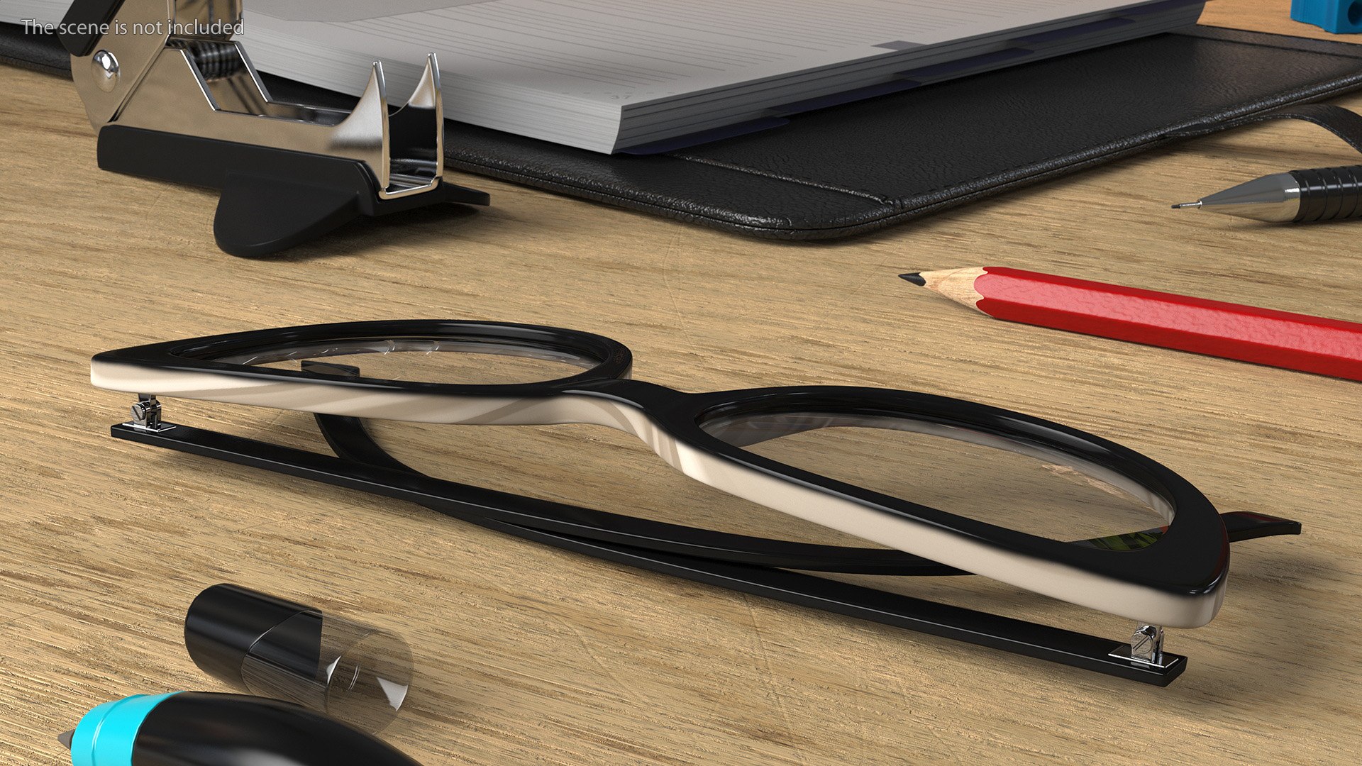 3D Reading Glasses Folded Model - TurboSquid 2263656