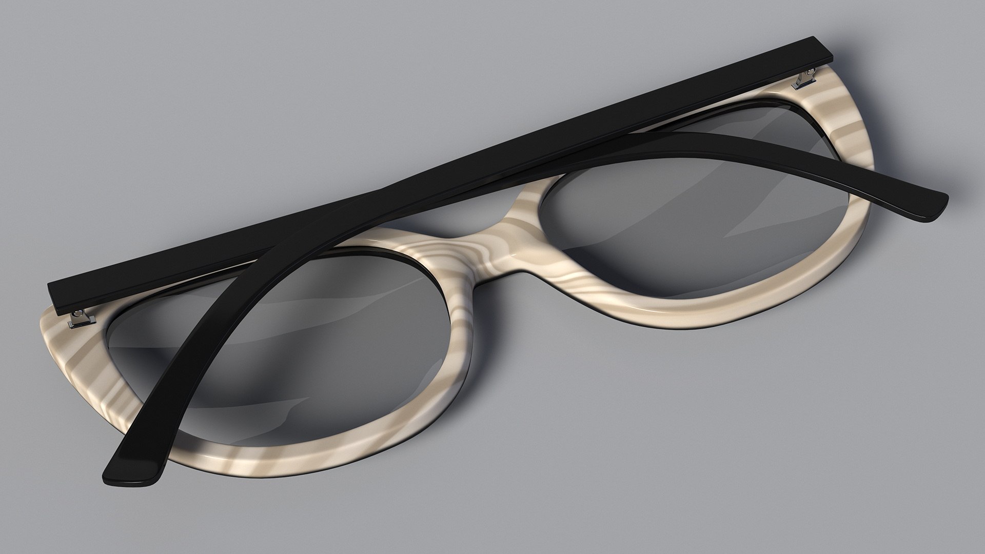 3D Reading Glasses Folded Model - TurboSquid 2263656