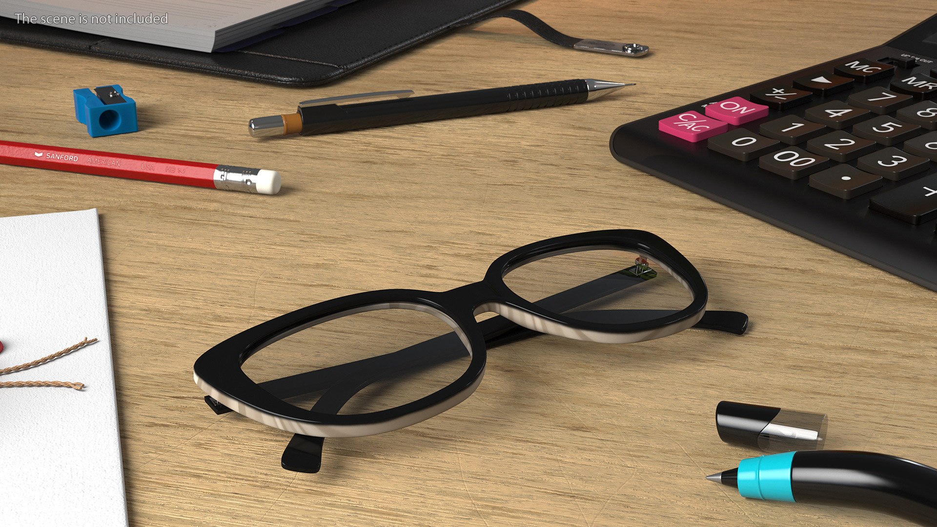 3D Reading Glasses Folded Model - TurboSquid 2263656