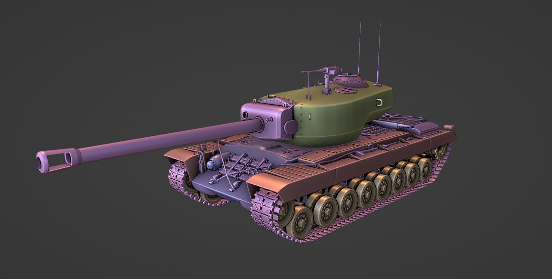 3D T30 American Heavy Tank - TurboSquid 2170753
