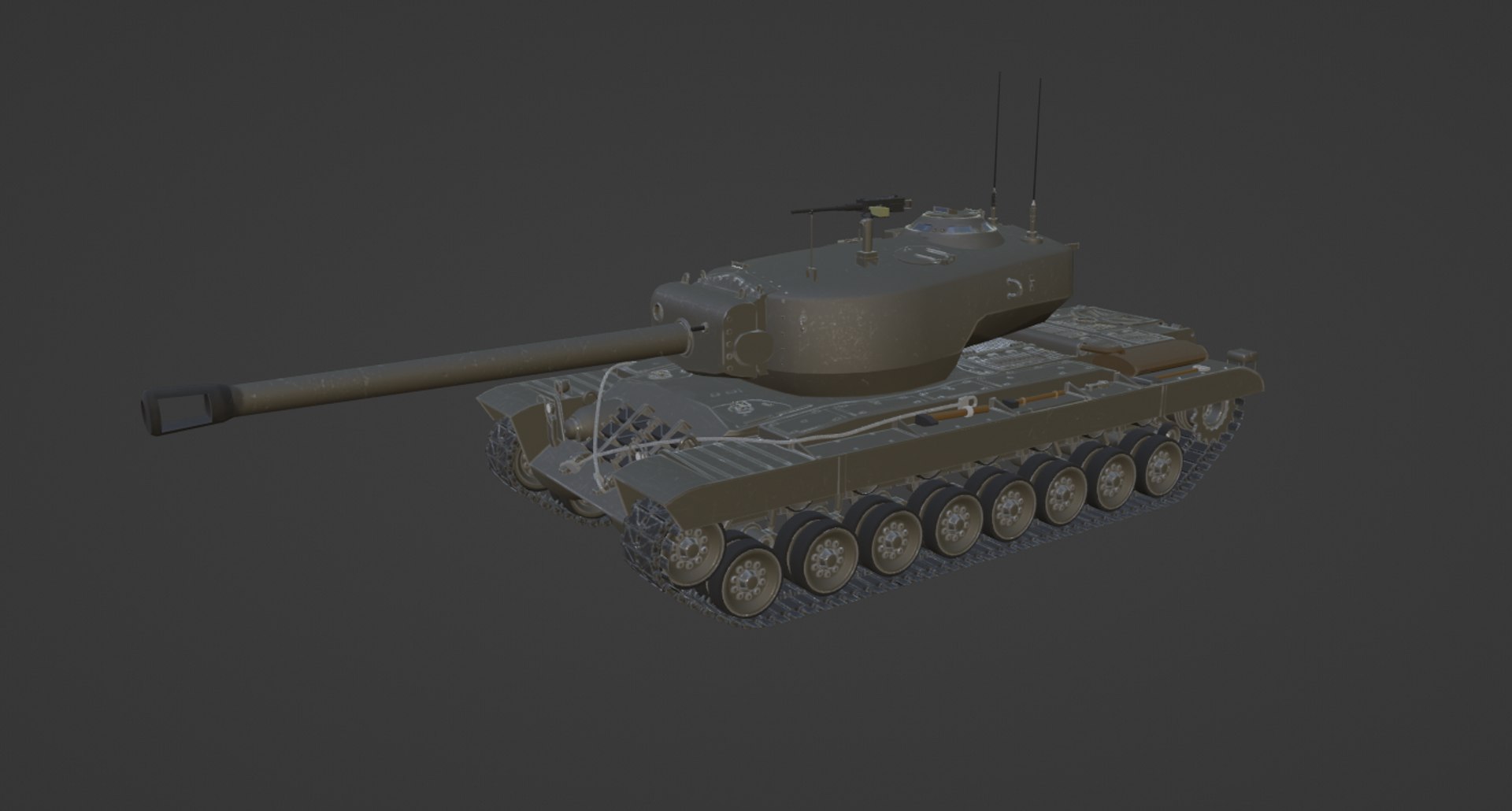 3D T30 American Heavy Tank - TurboSquid 2170753