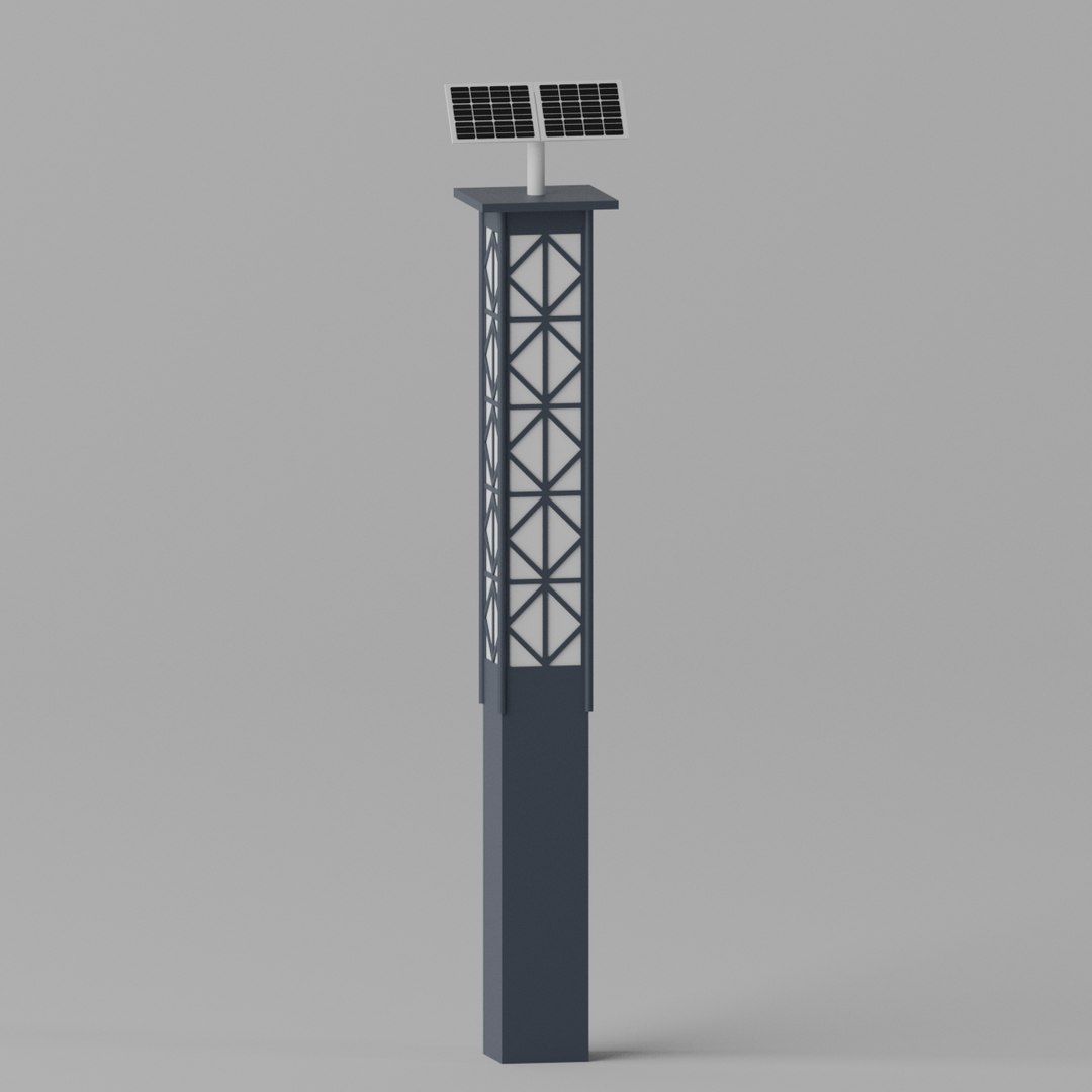 3D Cartoon Street Lamp Model - TurboSquid 2184642