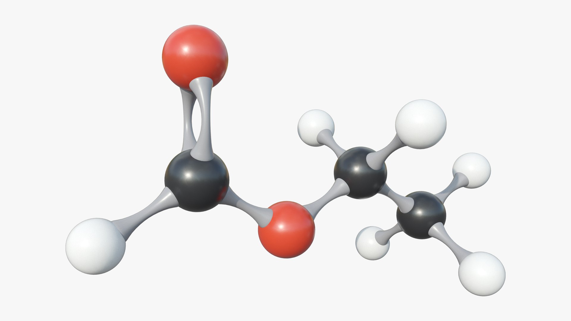 Ethyl Formate Molecule With PBR 4K 8K 3D Model - TurboSquid 1943591