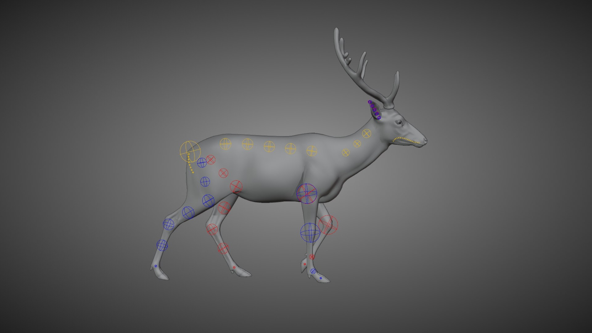 Sika Deer Male 3D Model - TurboSquid 2056562