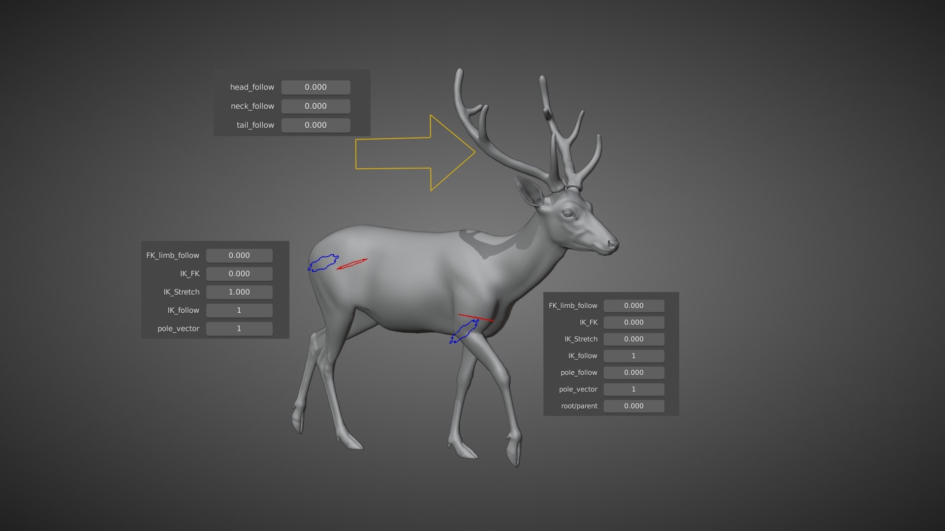 Sika Deer Male 3D Model - TurboSquid 2056562
