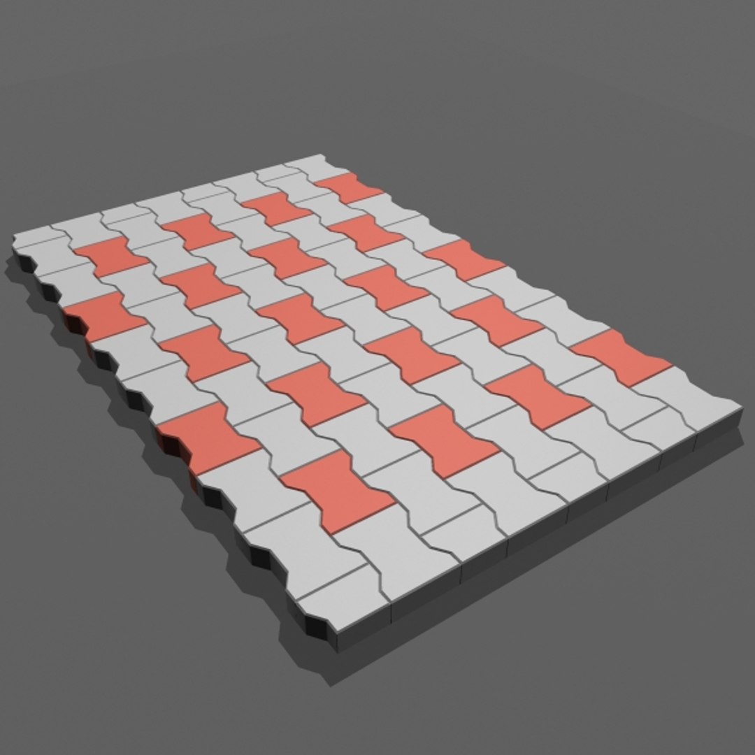 3d model paving stones