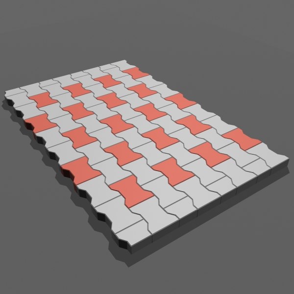 3d model paving stones