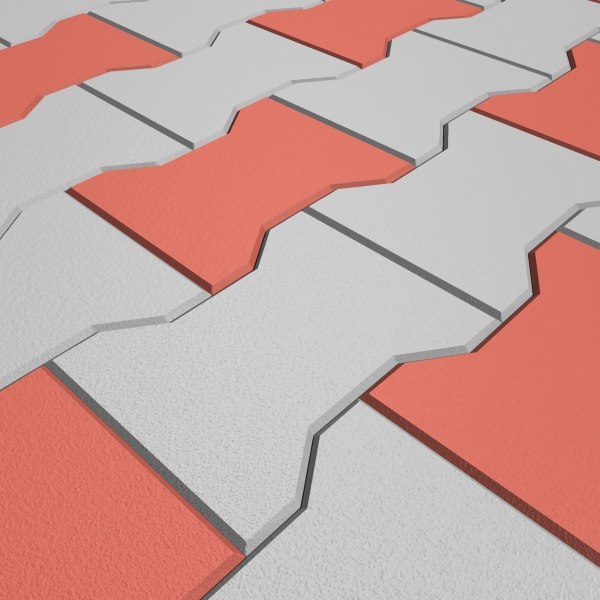 3d model paving stones