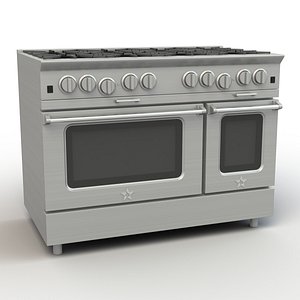 monogram range 3d model