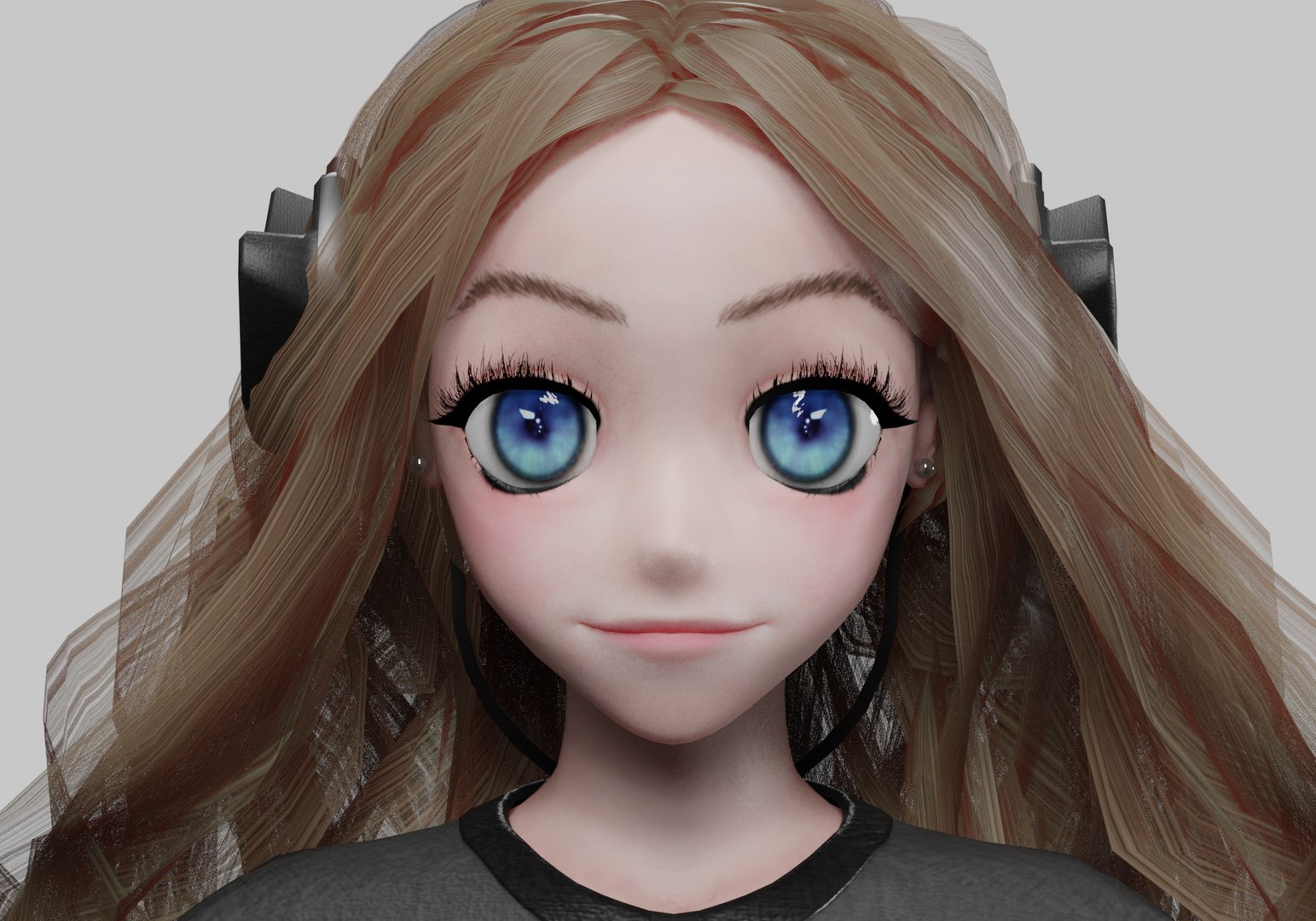 Stylized Anime Girl V44500 3D Model - TurboSquid 2269242