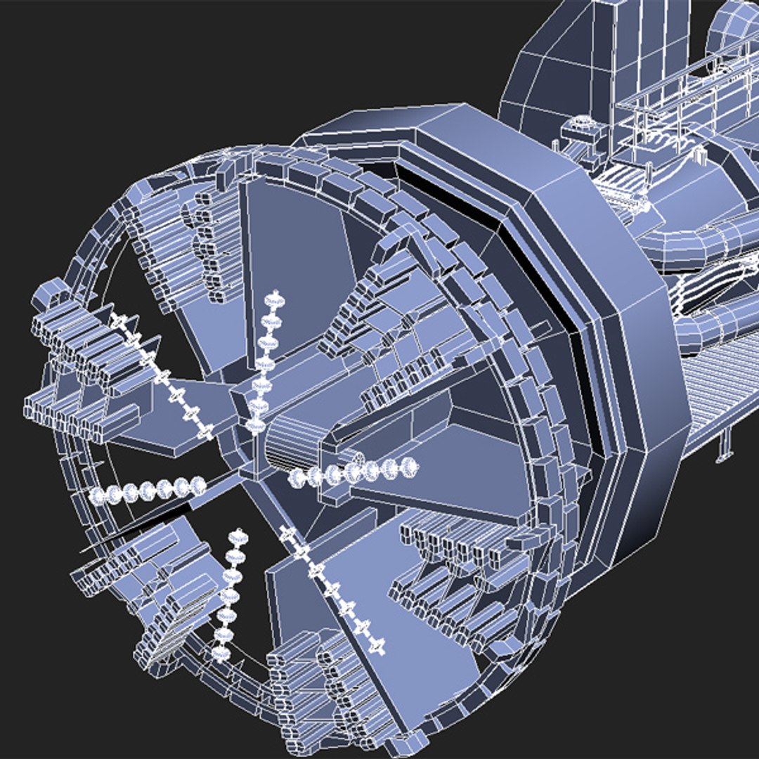 Tunnel Boring Machine 3d Max