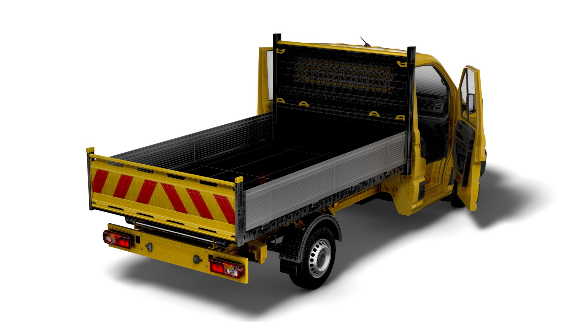 3D MAN TGE Single Cab Tipper HQ Interior 2023 - TurboSquid 2073811