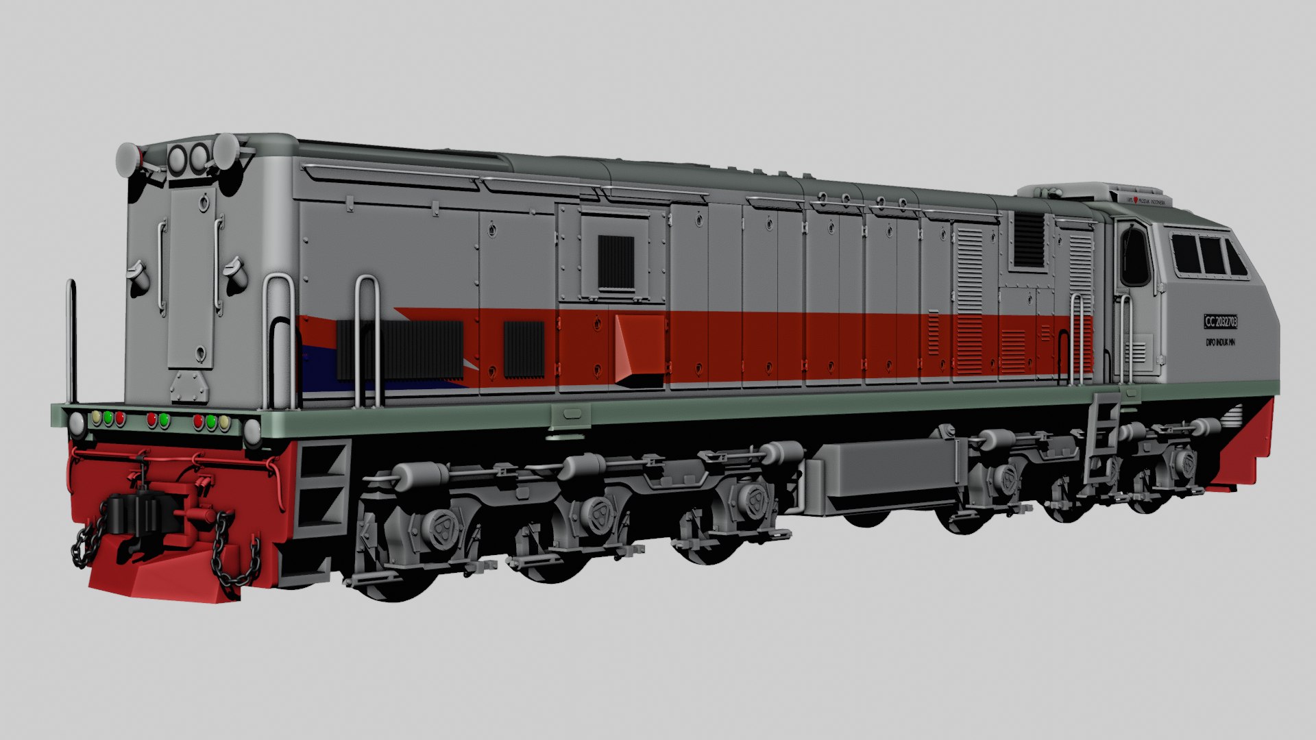 GEU20C Indonesian Locomotive 3D Model - TurboSquid 2222523