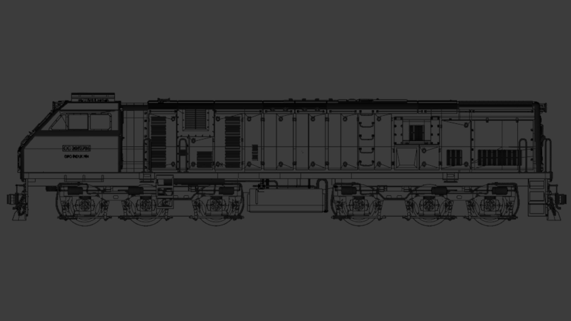 GEU20C Indonesian Locomotive 3D Model - TurboSquid 2222523