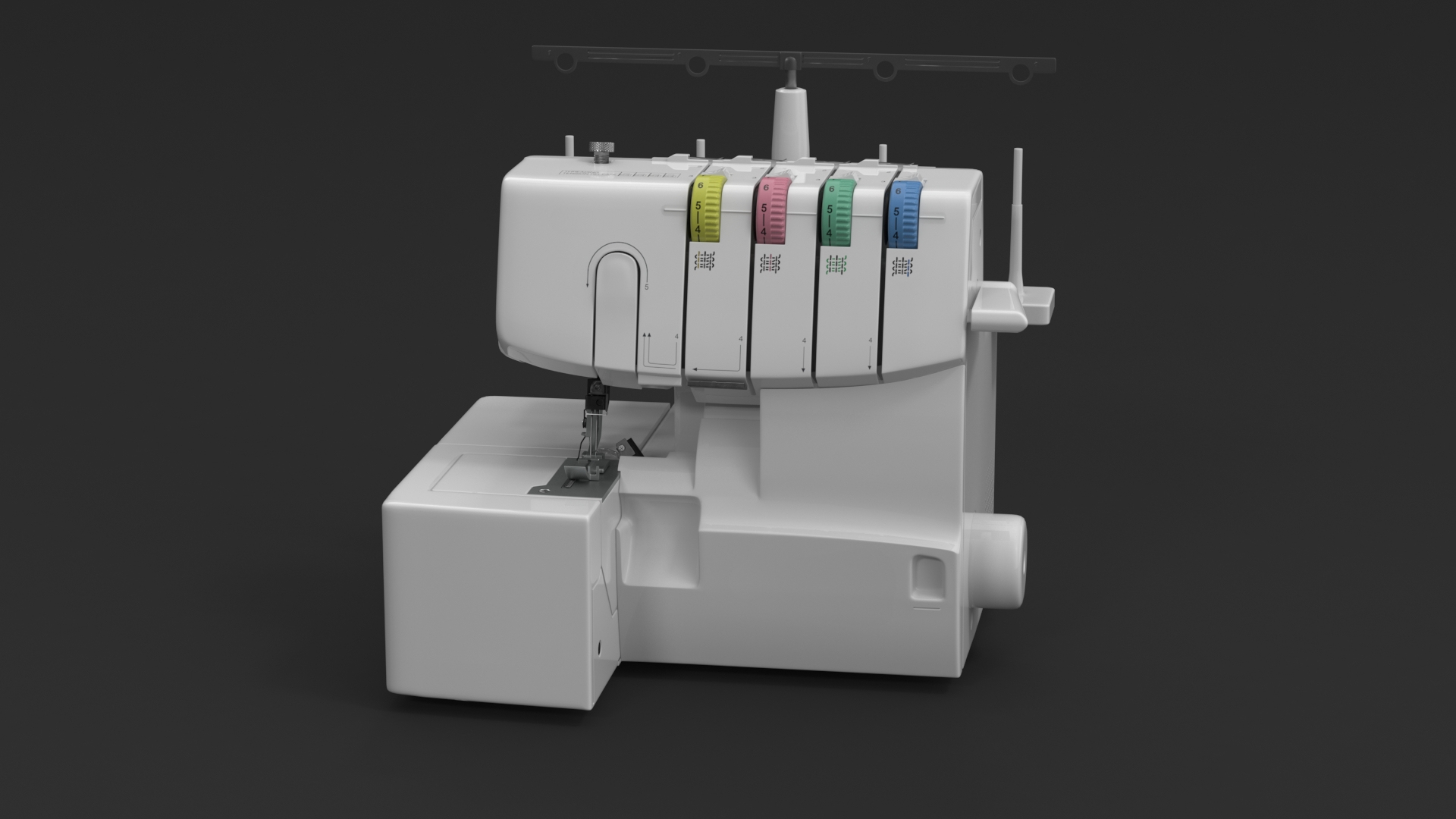 3D Model Heavy Duty Metal Frame Overlock Machine - TurboSquid 2092065