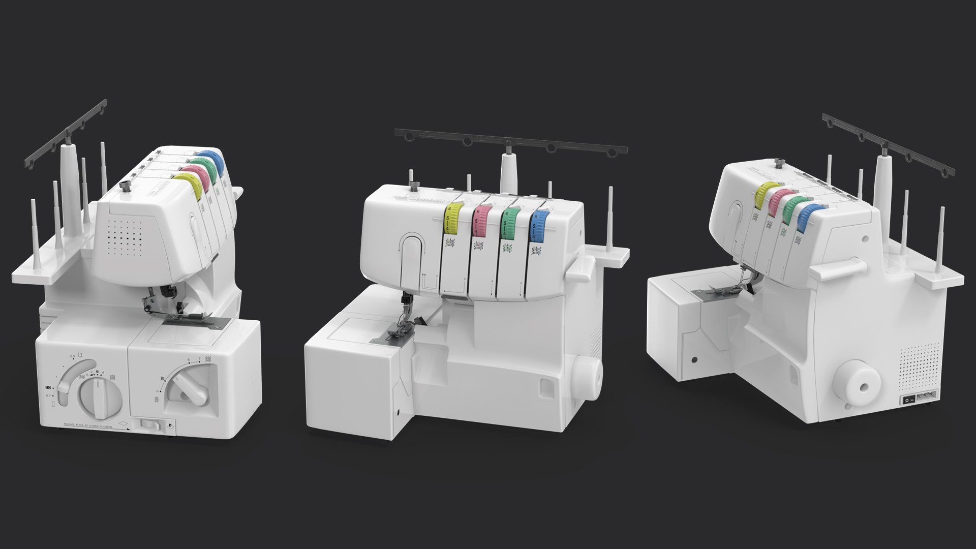 3D Model Heavy Duty Metal Frame Overlock Machine - TurboSquid 2092065