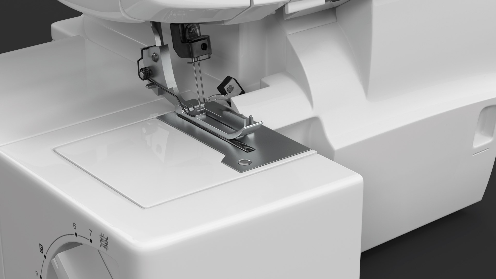 3D Model Heavy Duty Metal Frame Overlock Machine - TurboSquid 2092065