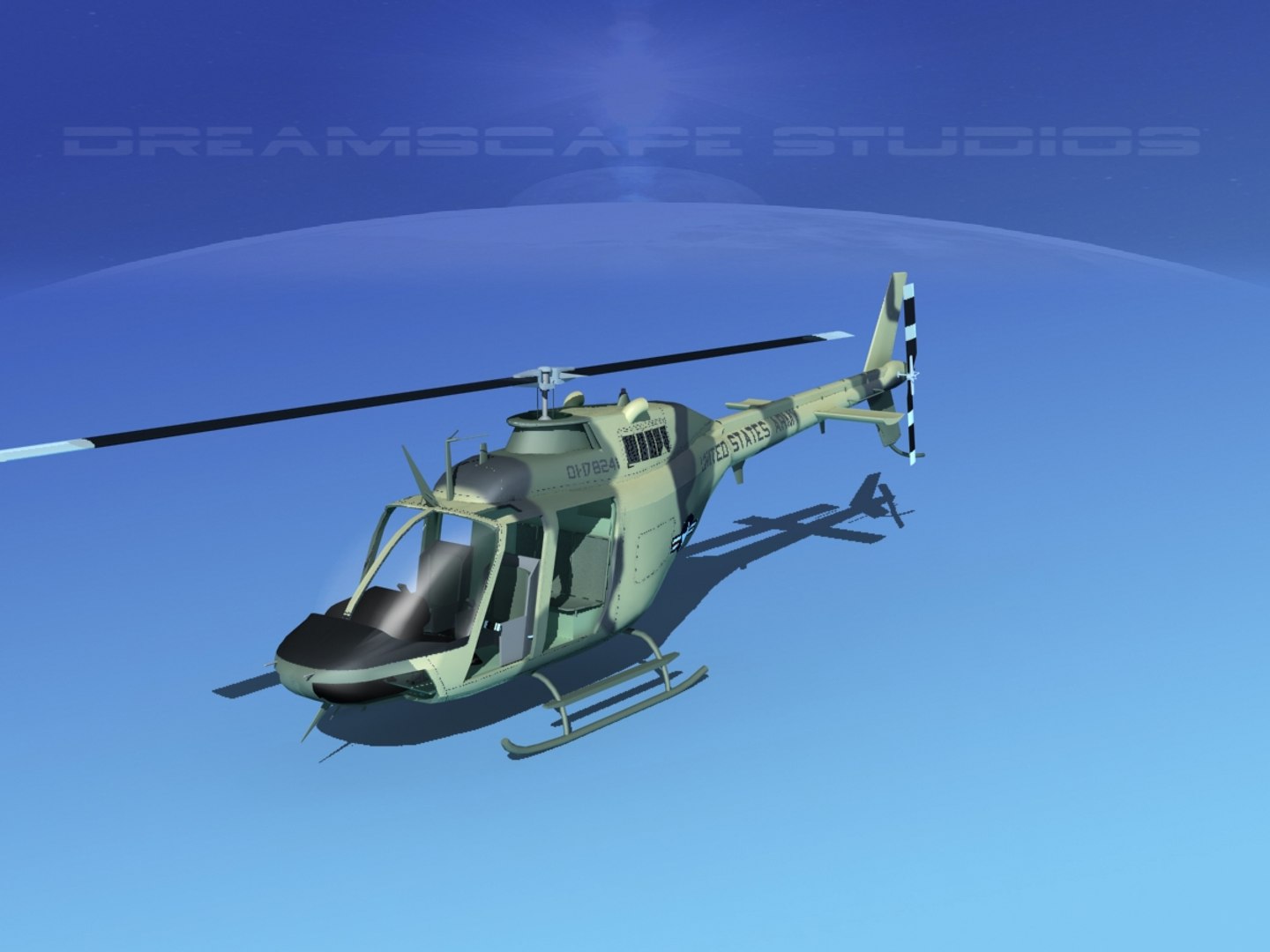 3D Rotor Oh-58 Bell 206 Model - TurboSquid 1219471