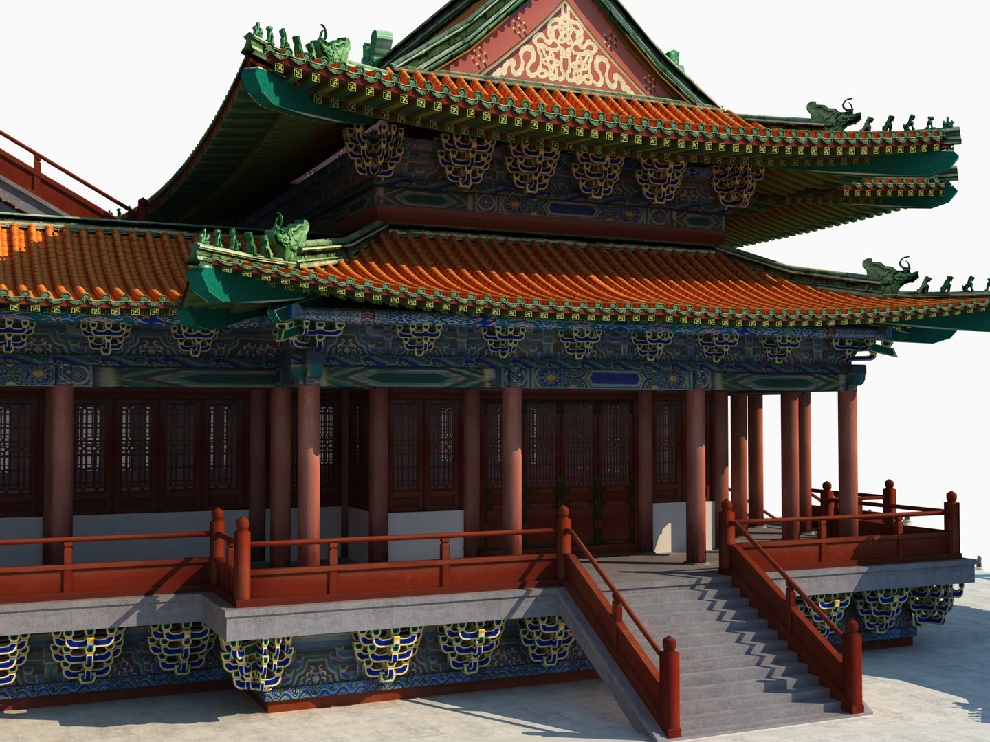 3D Ancient Tower Temple - TurboSquid 1838317