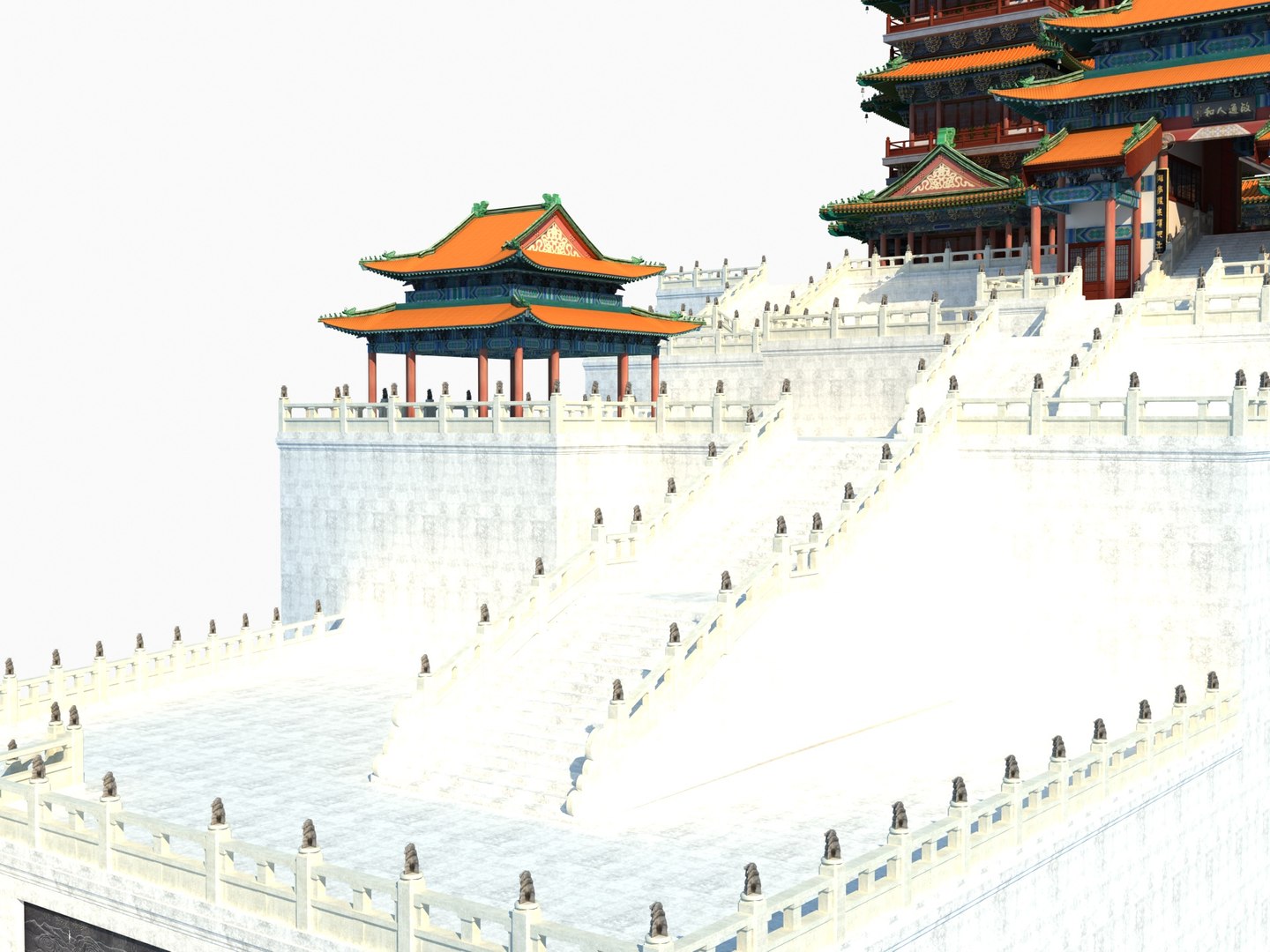 3D Ancient Tower Temple - TurboSquid 1838317