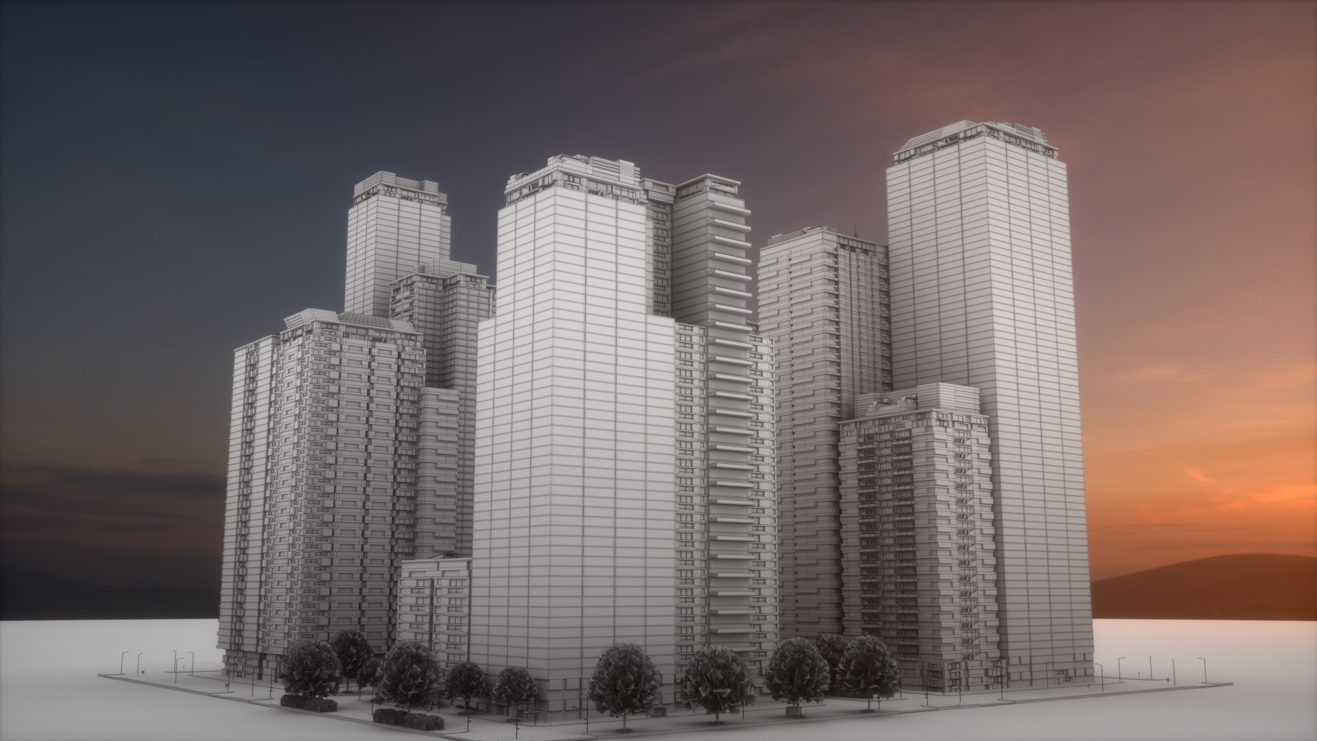 City Block Type A01 Model - TurboSquid 2091253