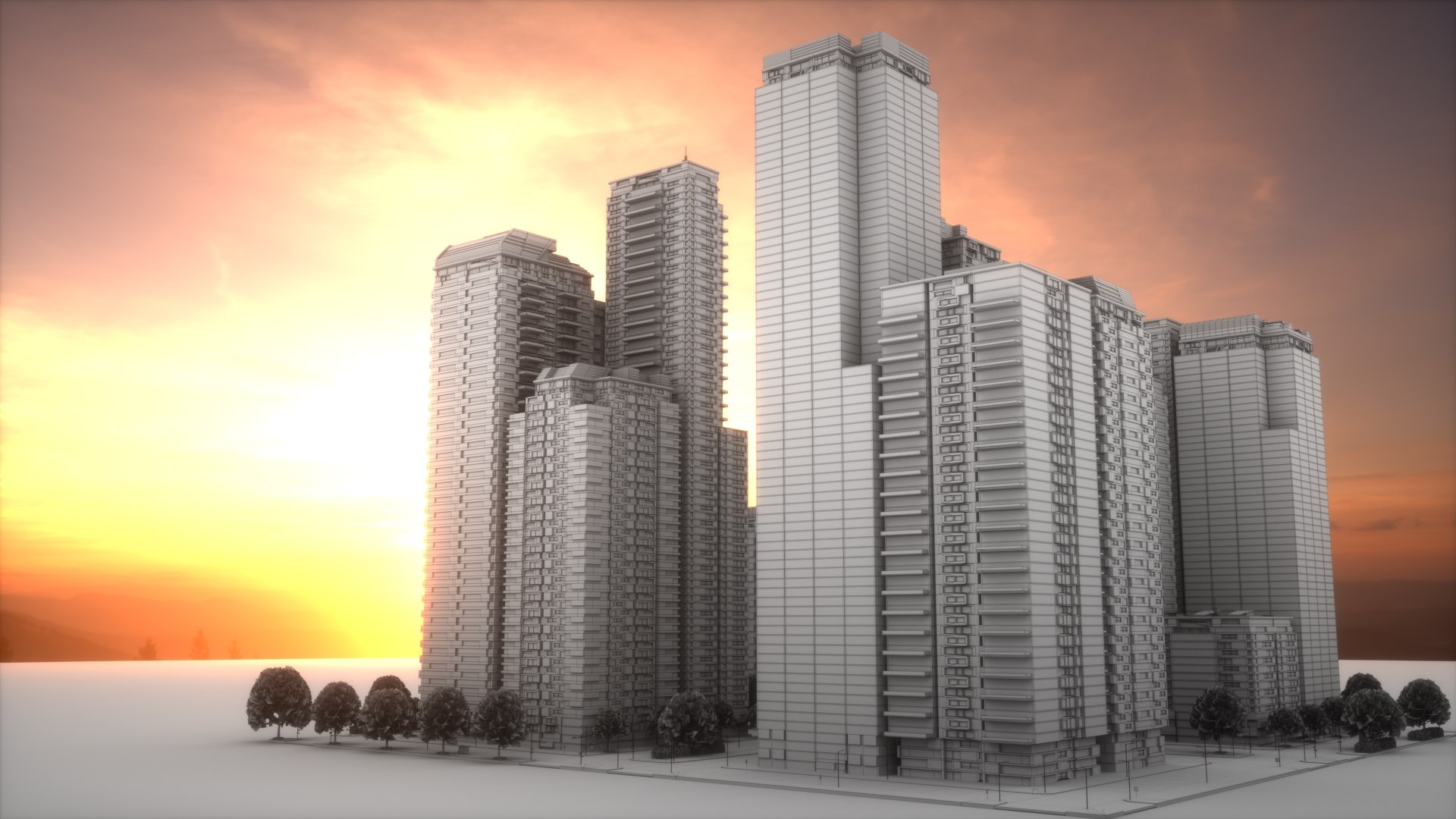 City Block Type A01 Model - TurboSquid 2091253