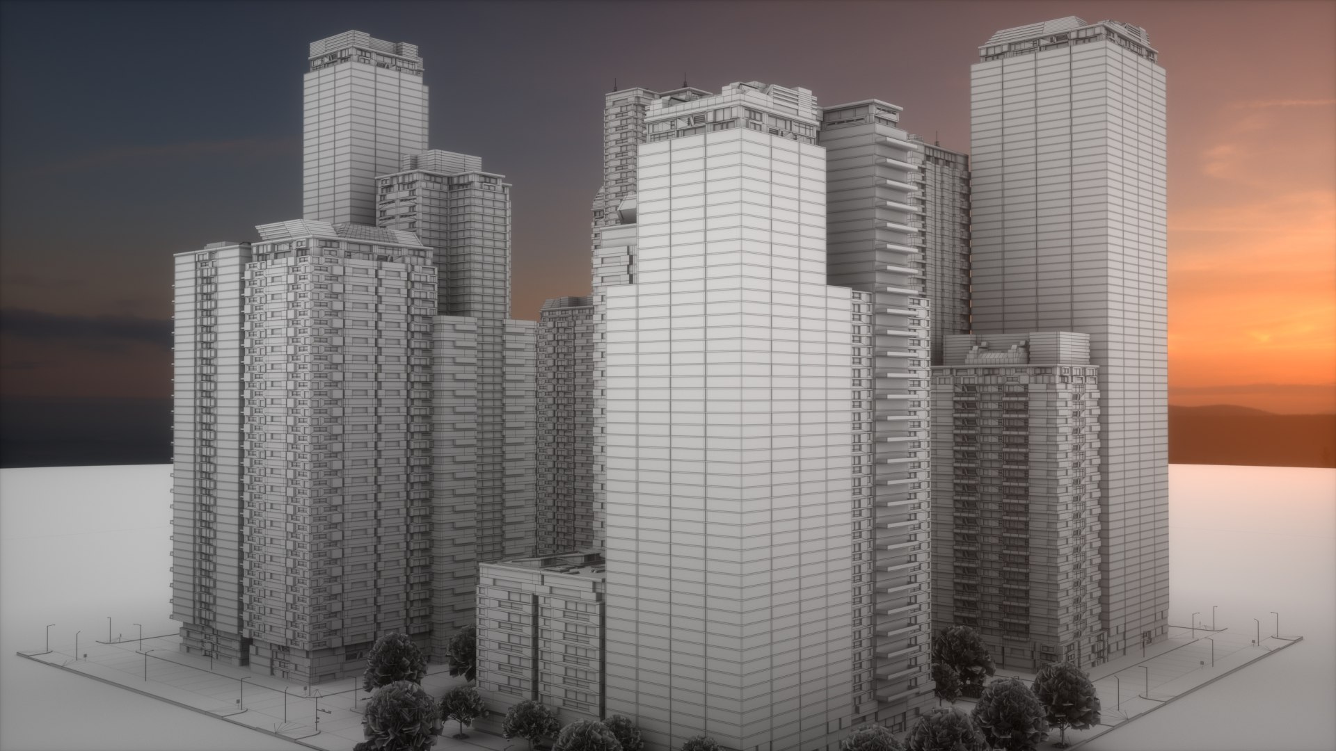 City Block Type A01 Model - TurboSquid 2091253