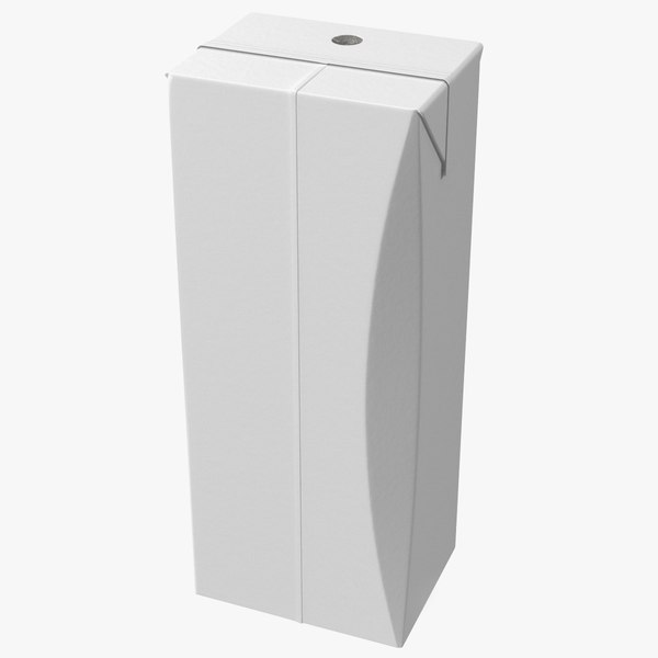 3D Beveled Edge Small Aseptic Carton with Strawhole model - TurboSquid ...