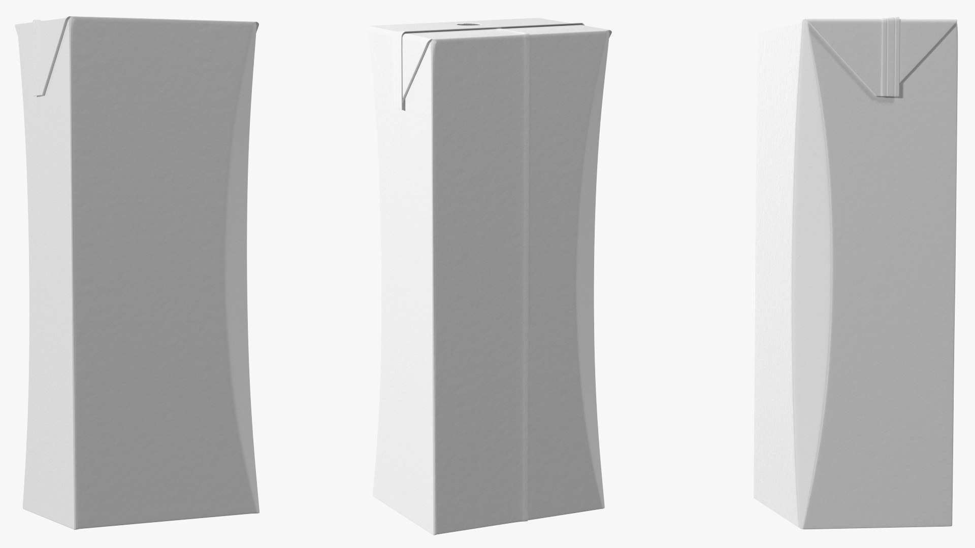3D Beveled Edge Small Aseptic Carton With Strawhole Model - TurboSquid ...