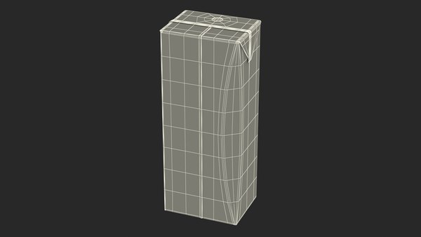 3D Beveled Edge Small Aseptic Carton with Strawhole model - TurboSquid ...