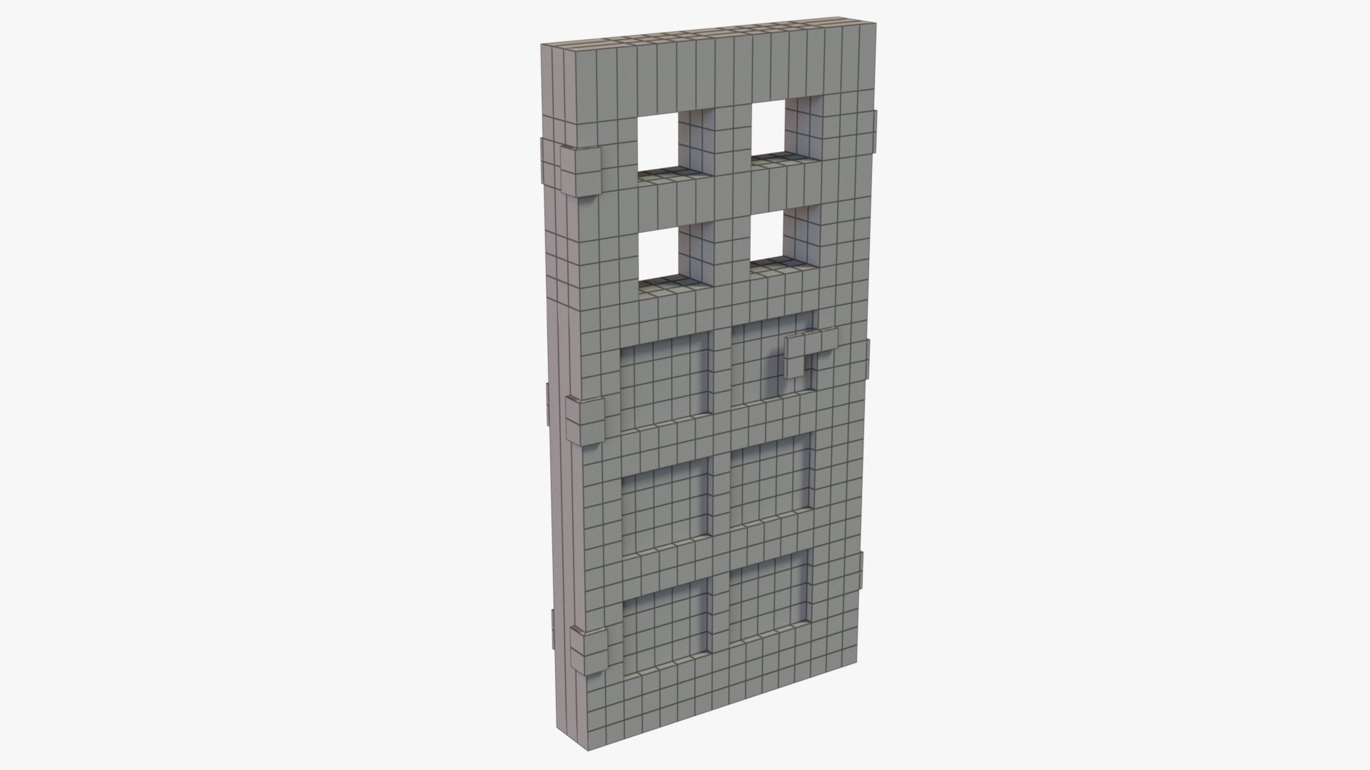 3D Minecraft Door Model - TurboSquid 1933331