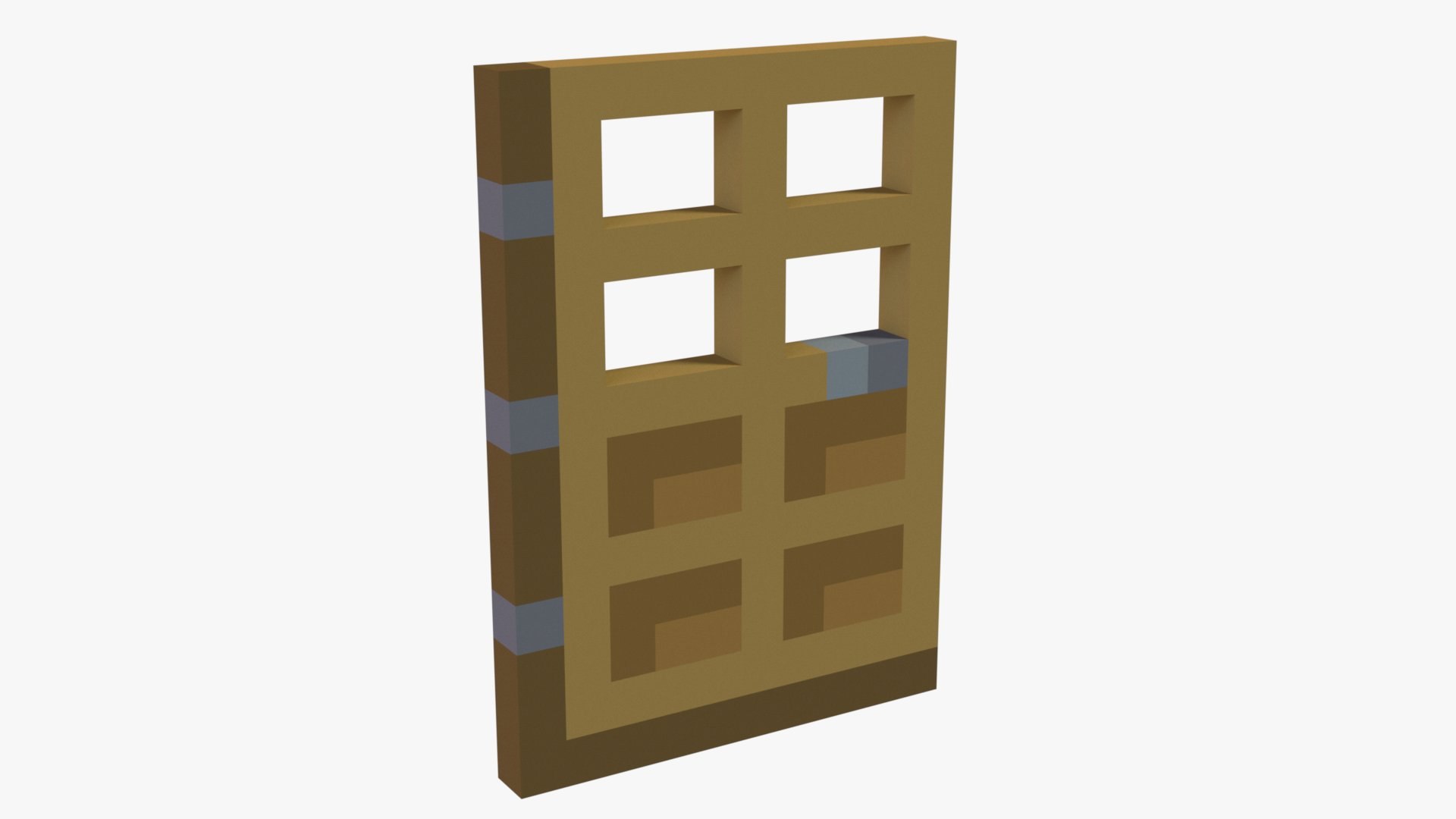 3D Minecraft Door Model - TurboSquid 1933331