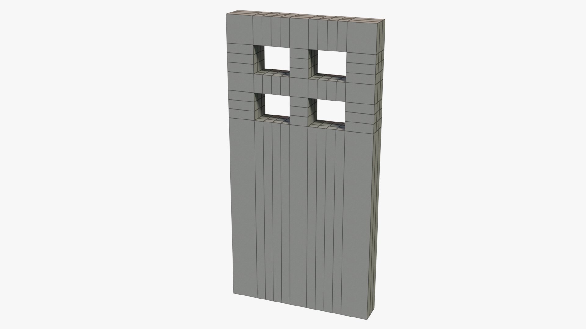 3D Minecraft Door Model - TurboSquid 1933331