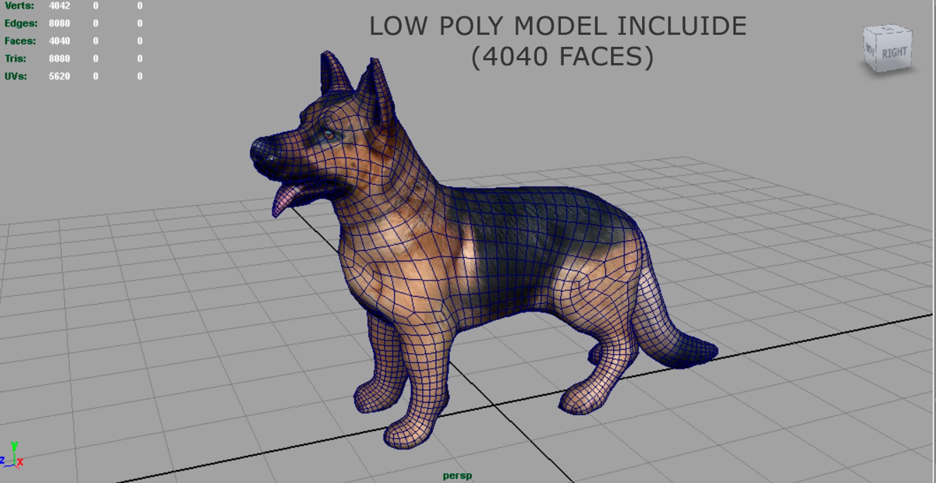 Realistic german shepherd 3D model - TurboSquid 1200678