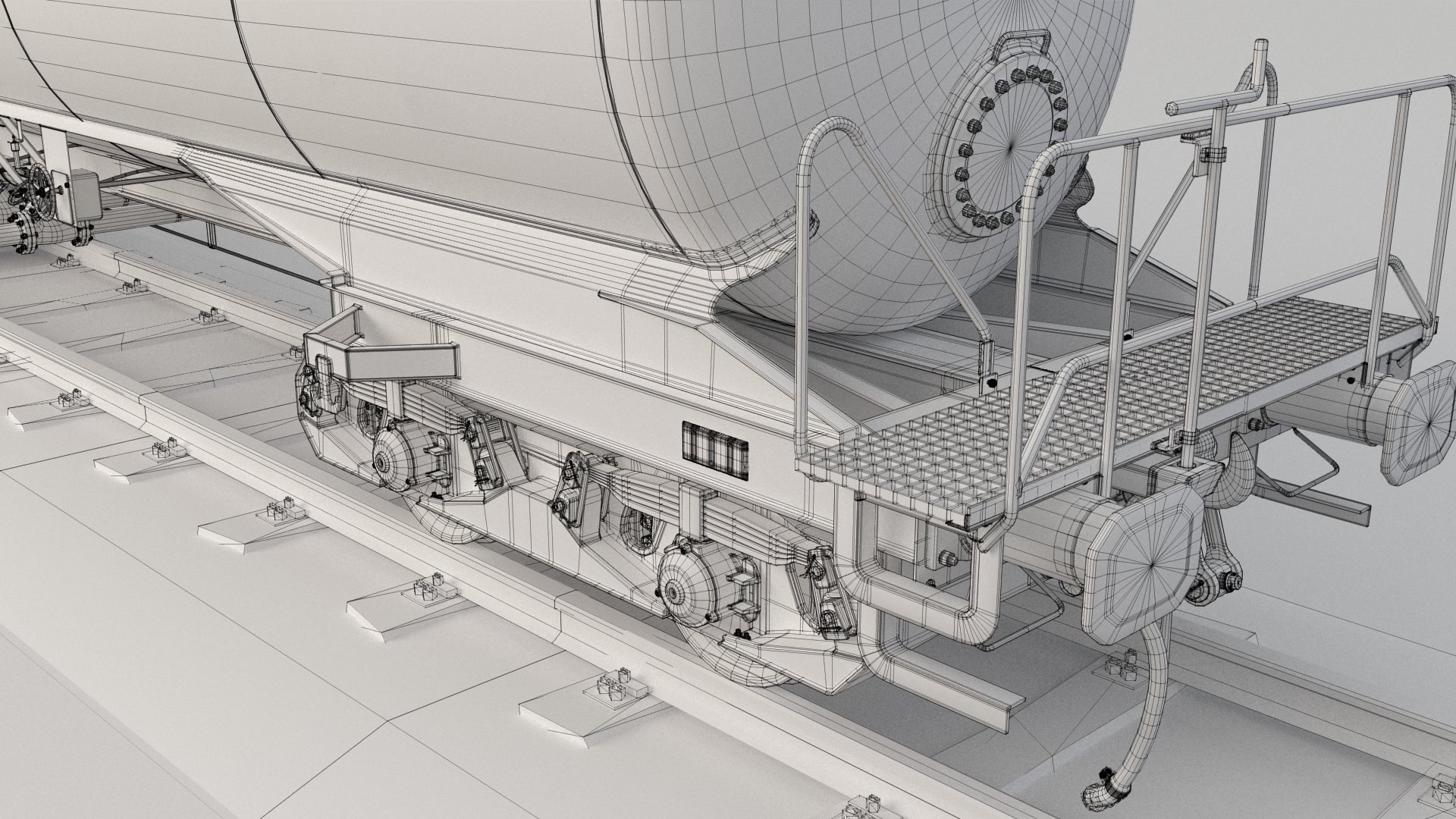 Train Tank Tanker Model - TurboSquid 1524269