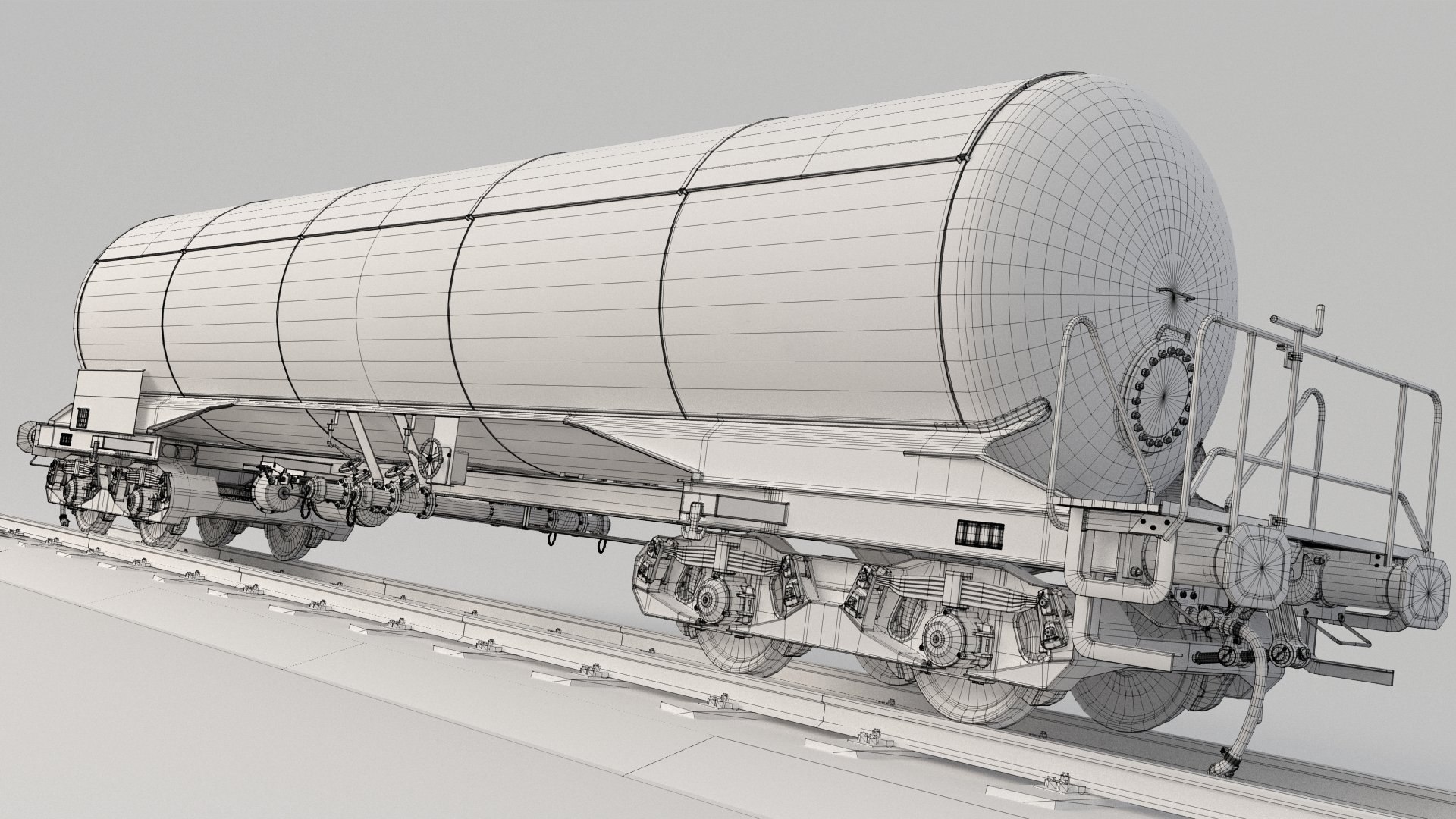 Train Tank Tanker Model - TurboSquid 1524269
