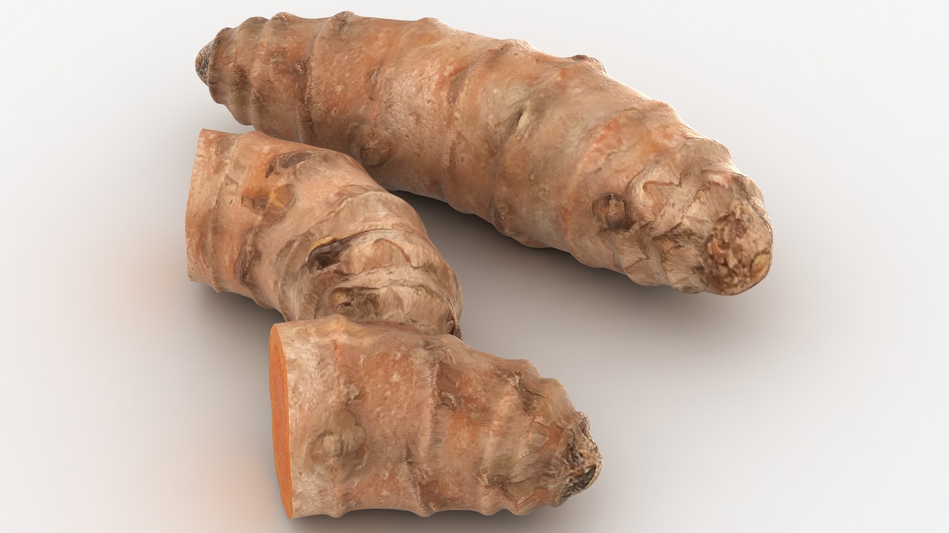 Turmeric Root 3D Model - TurboSquid 1597398