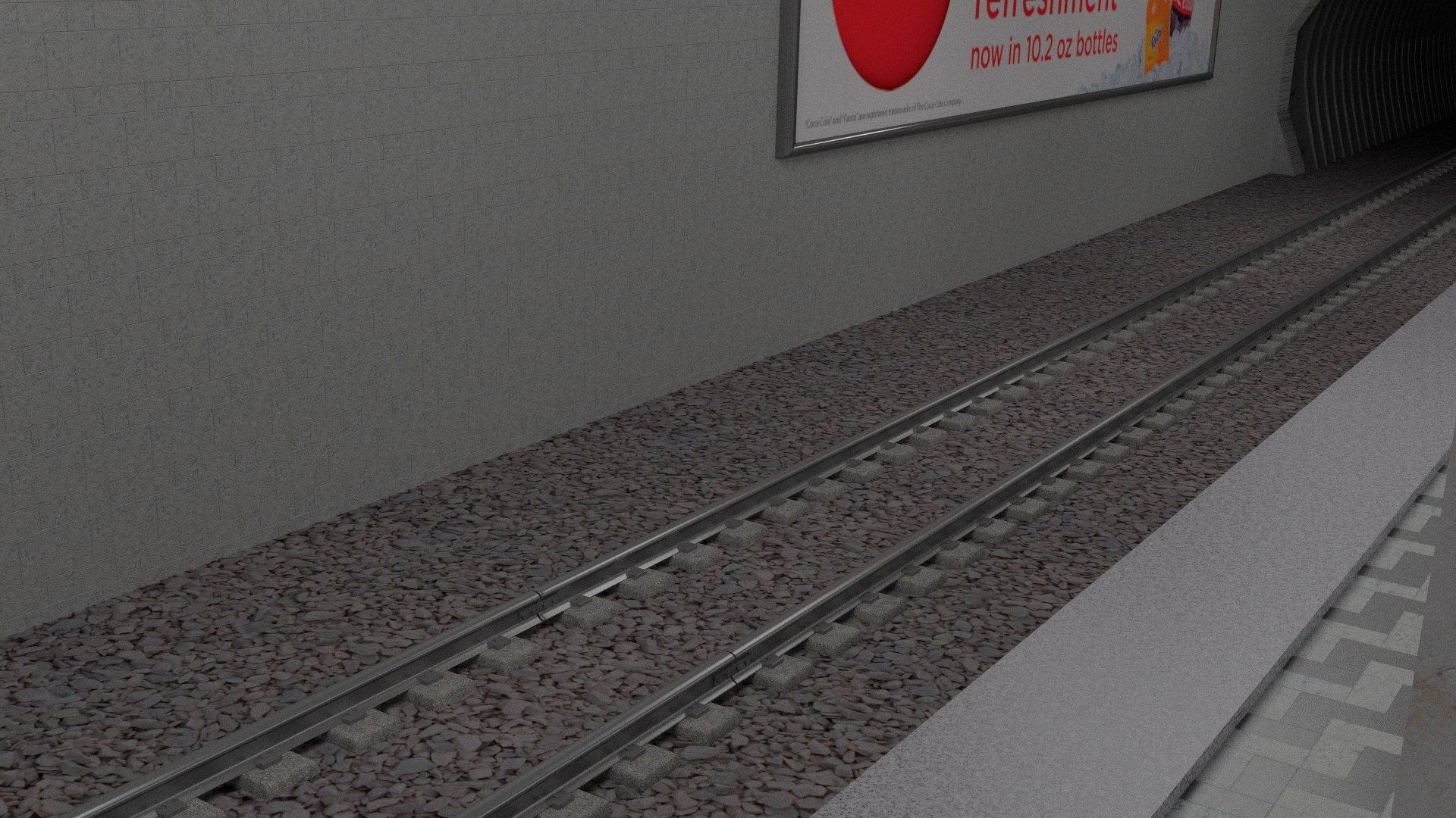 Subway Station 3d Model