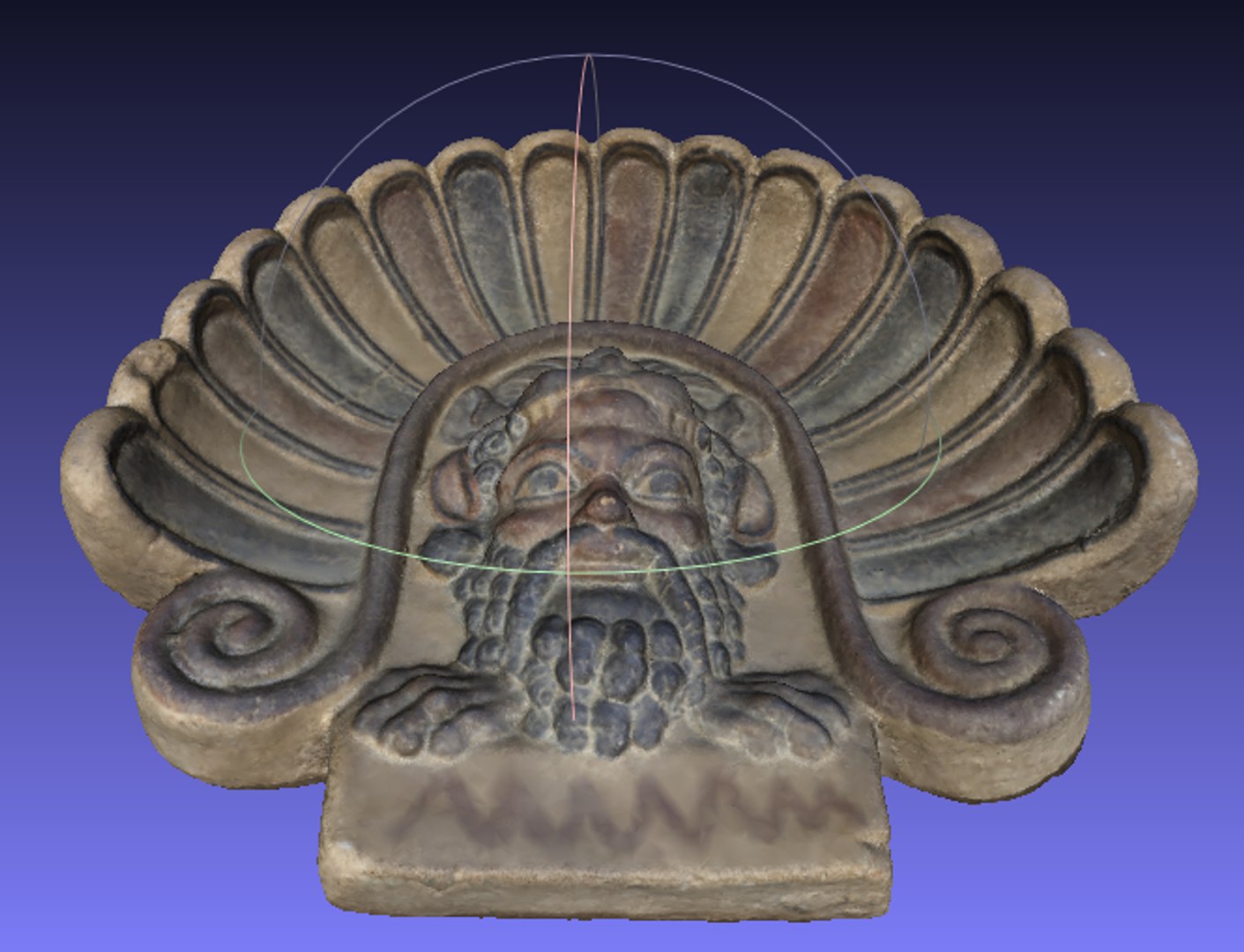 hercules antefix 3d model