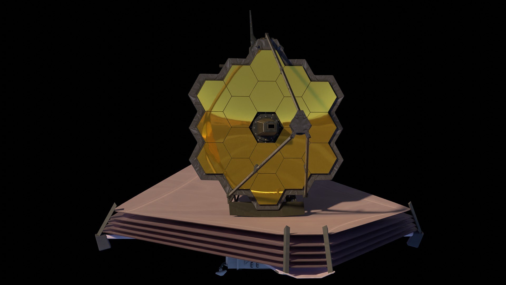 James Webb JWST SC 3D Model - TurboSquid 2228392