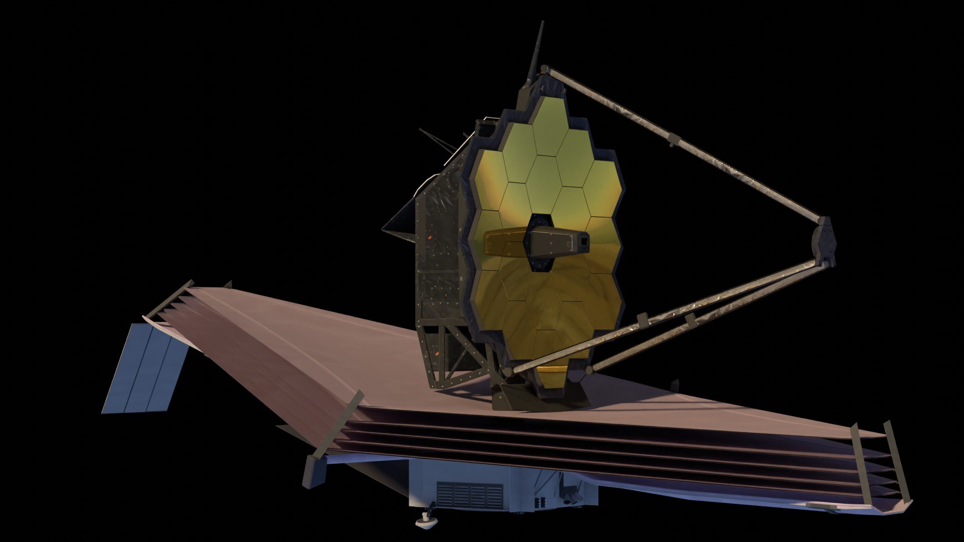 James Webb JWST SC 3D Model - TurboSquid 2228392