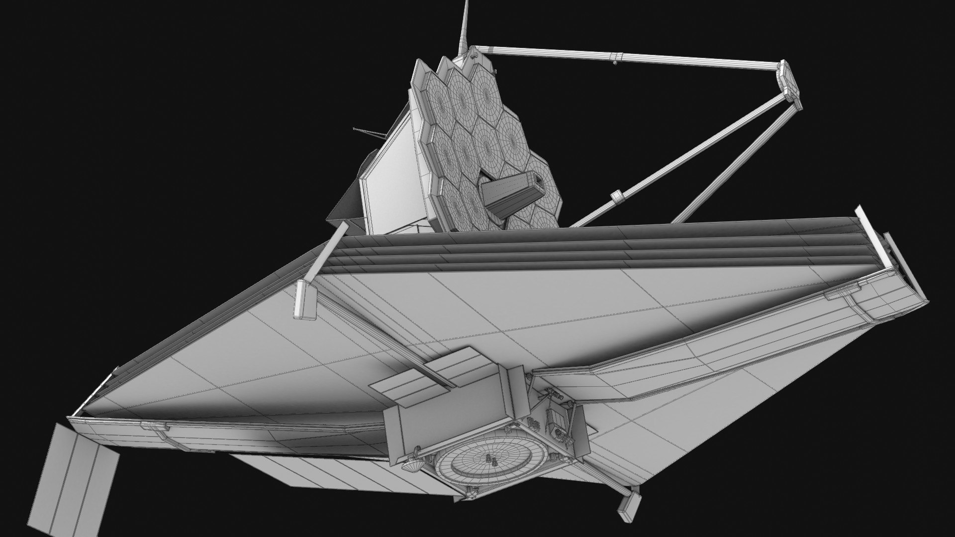 James Webb JWST SC 3D Model - TurboSquid 2228392