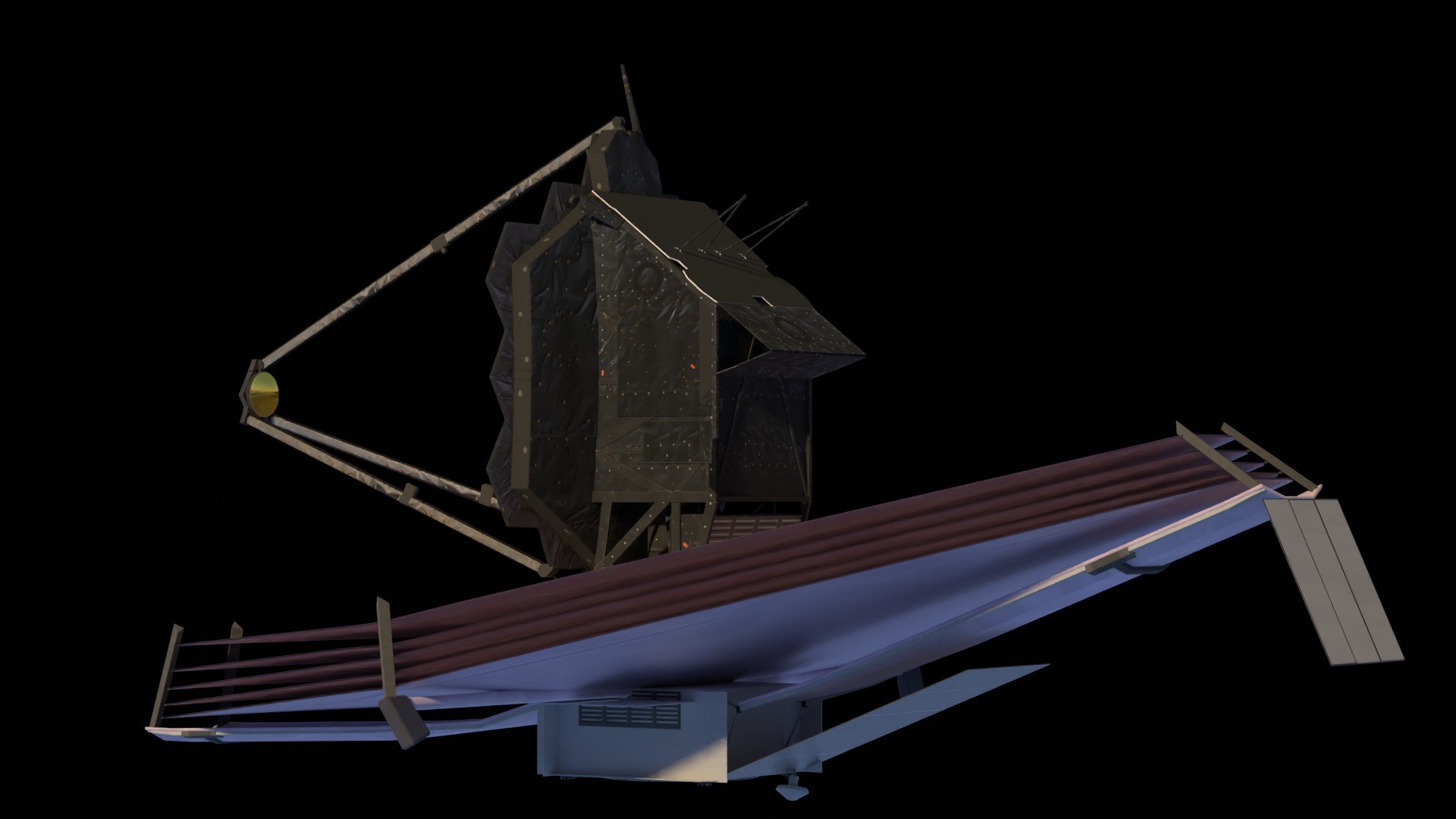 James Webb JWST SC 3D Model - TurboSquid 2228392
