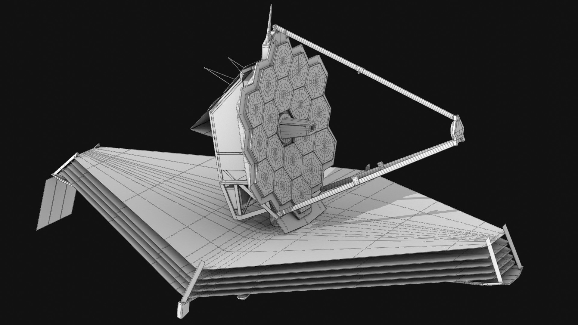 James Webb JWST SC 3D Model - TurboSquid 2228392